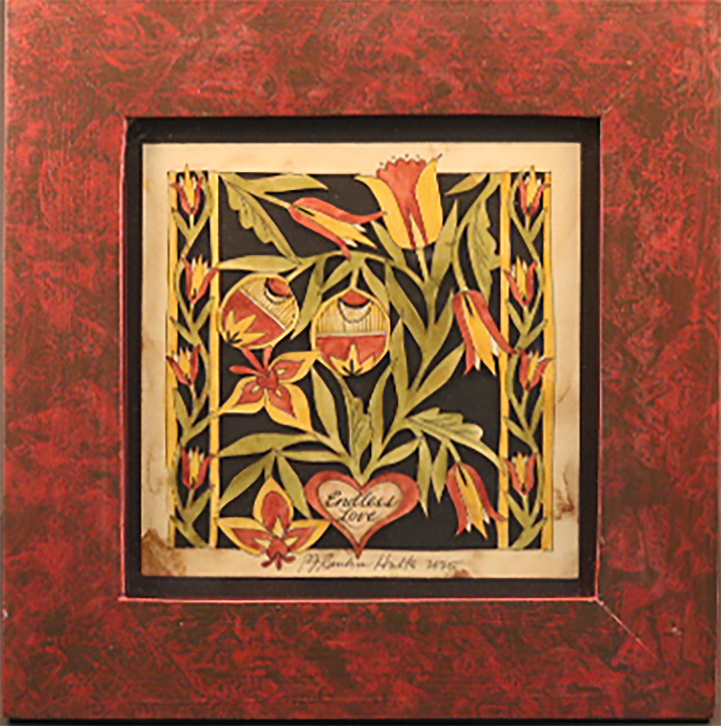 Traditional Flowers 10X10 | P.J. Rankin Hults Folk Art